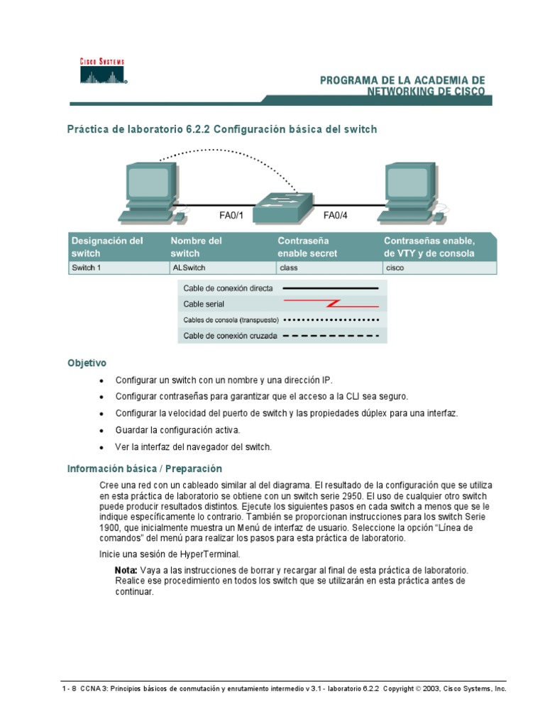 CCNA3 Lab 6 2 2 Es | PDF