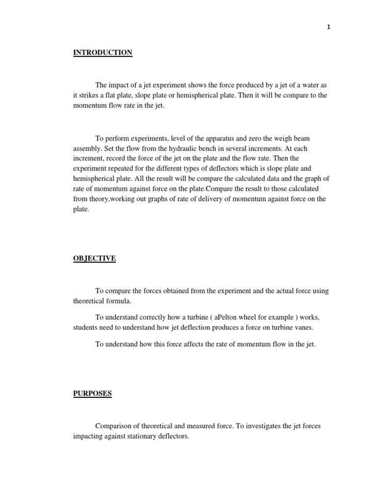 The Impact of A Jet Experiment | PDF | Jet Engine | Force