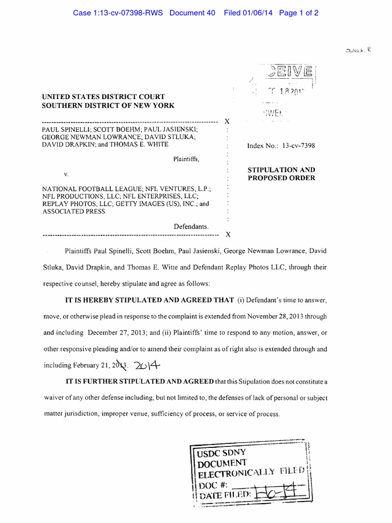 40.0 Stipulation and Order | PDF | Politics