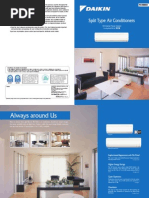 Daikin Split AC Catalog | PDF | Electric Motor | Air Conditioning