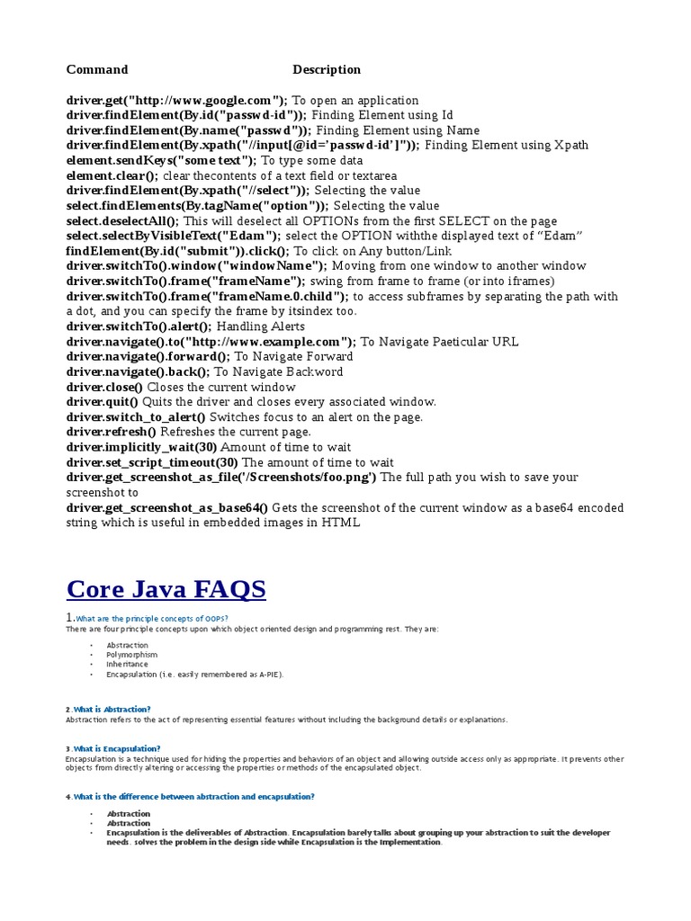 Core Java Faqs A Dot And You Can Specify The Frame By Itsindex Too Pdf Method Computer