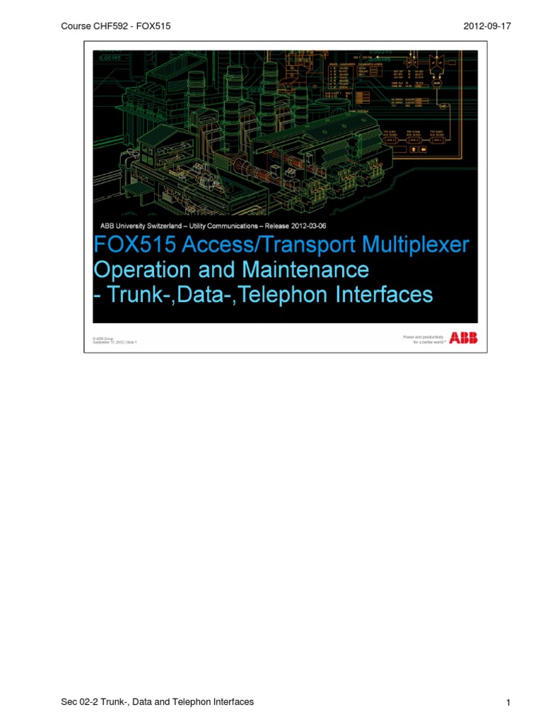02-2 Trunk-, Data - and Telephone Interfaces | PDF | Telecommunications ...