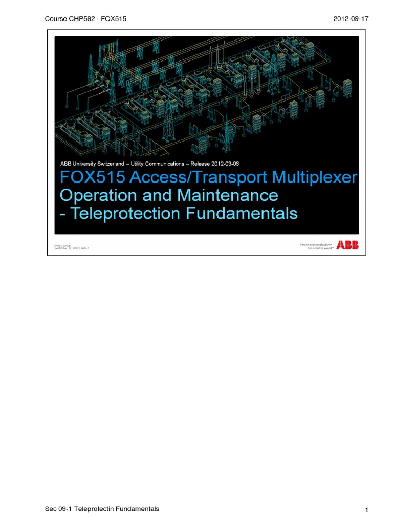 09-1 Teleprotection Fundamentals | PDF | Telecommunication | Relay