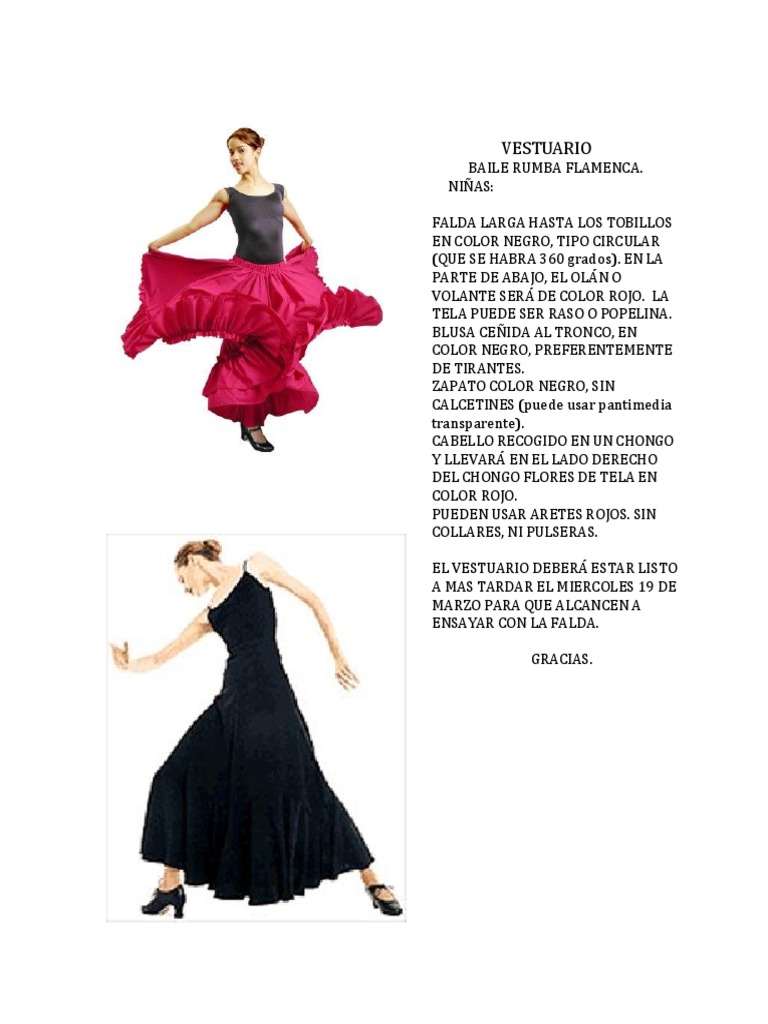 Vestuario Rumba Flamenca | PDF | Ropa | Moda