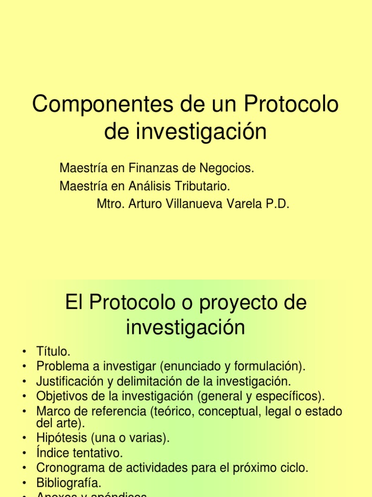 Elementos Del Protocolo | PDF | Teoría | Teoría de la justificación