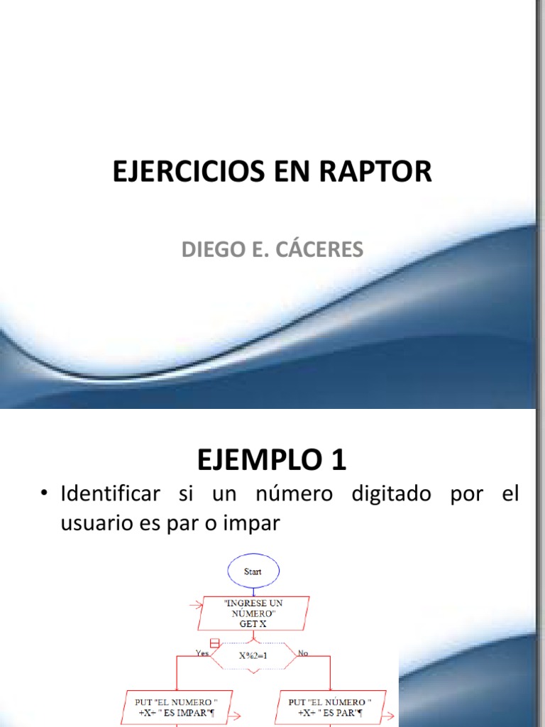 Ejercicios prácticos de programación en Raptor con énfasis en ...