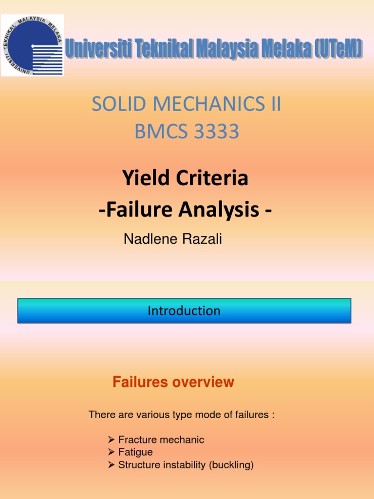 Yield Criteria | Yield (Engineering) | Stress (Mechanics)
