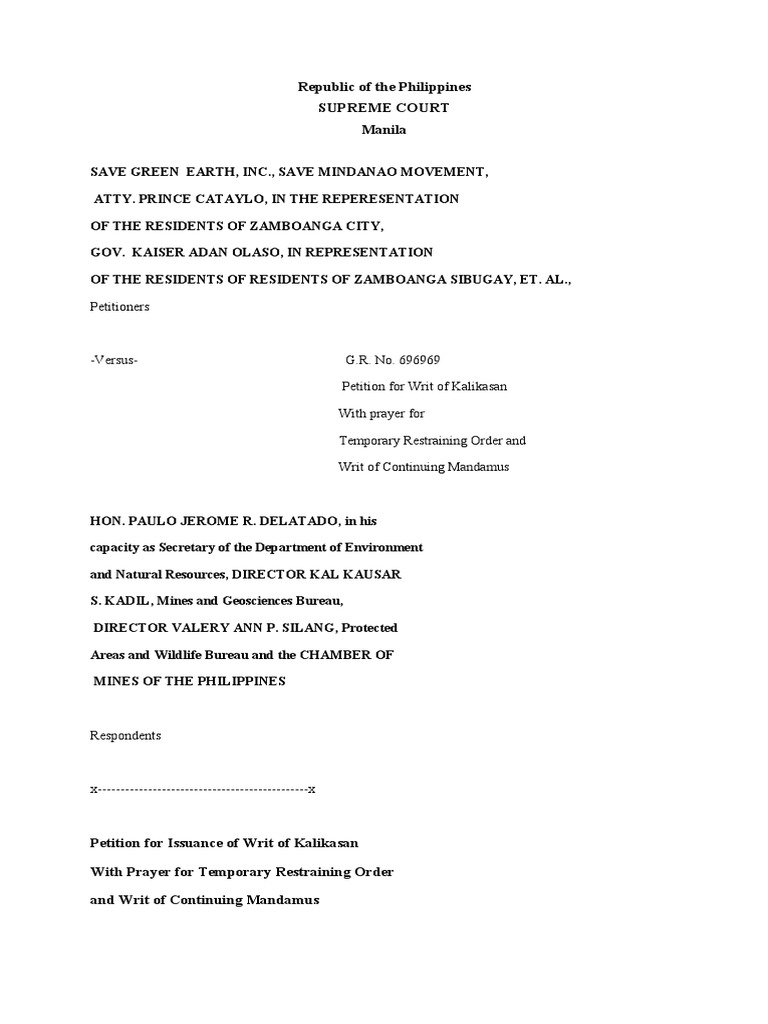 Republic of The Philippines Supreme Court Manila: Petitioners ...