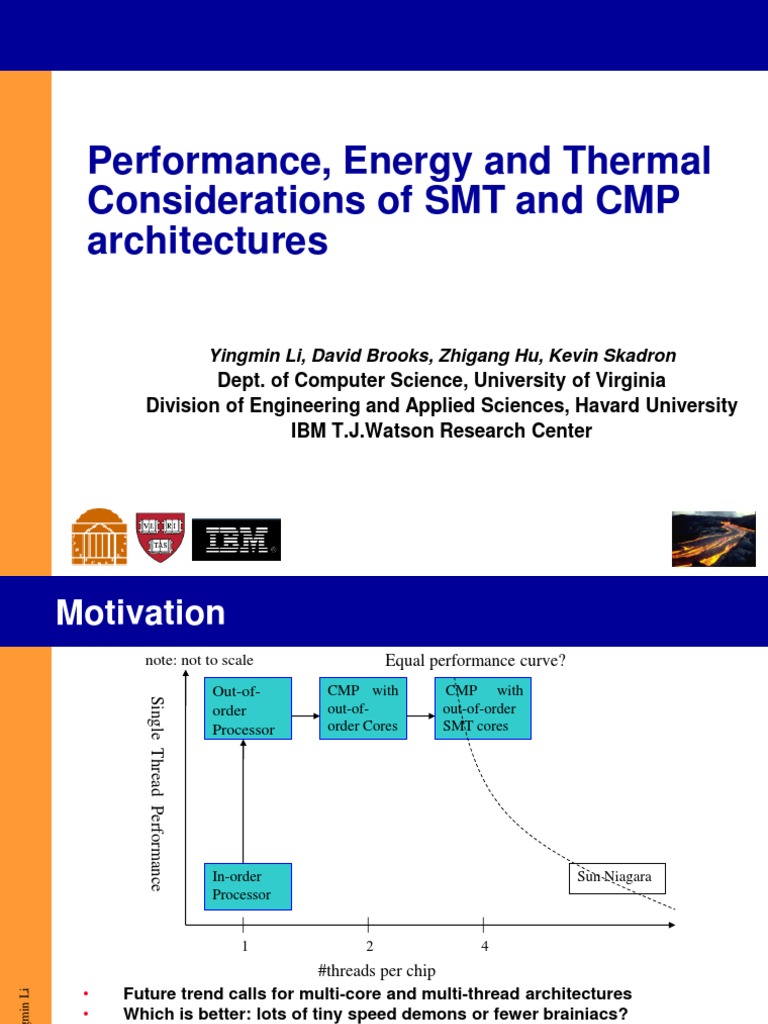 SMT and CMP Architecture | Download Free PDF | Multi Core Processor | Digital Technology