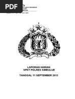 Sop SPKT Polres | PDF | Politik | Ilmu Sosial