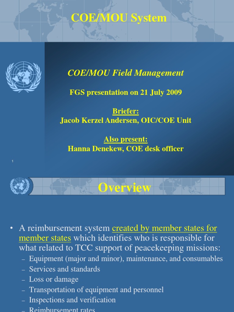 COE Manual & Training | PDF | Logistics | Military