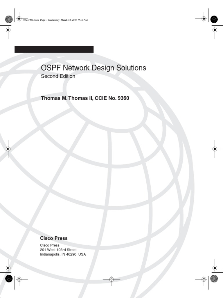 OSPF Network Design Solutions (2nd Edition) | PDF