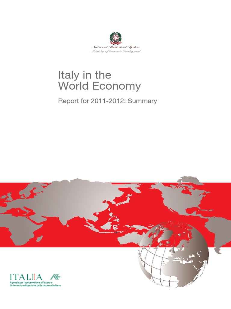 Italy's 2011-2012 Economic Report Summary | PDF | Current Account | Euro