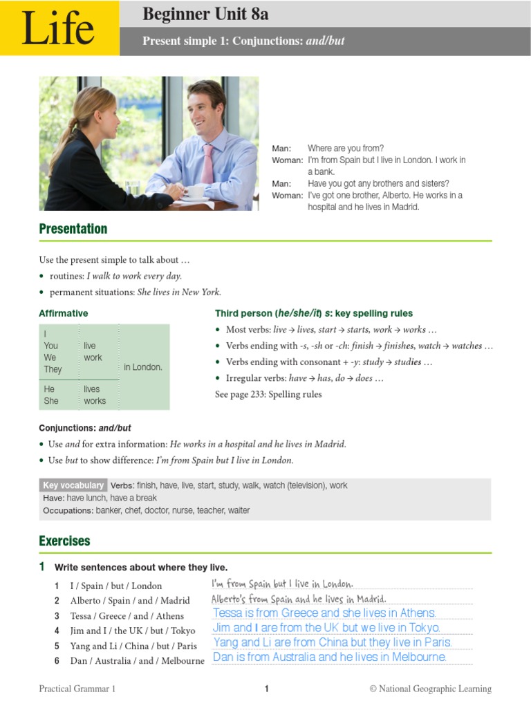 Beginner Unit 8a | PDF | Rules | Languages