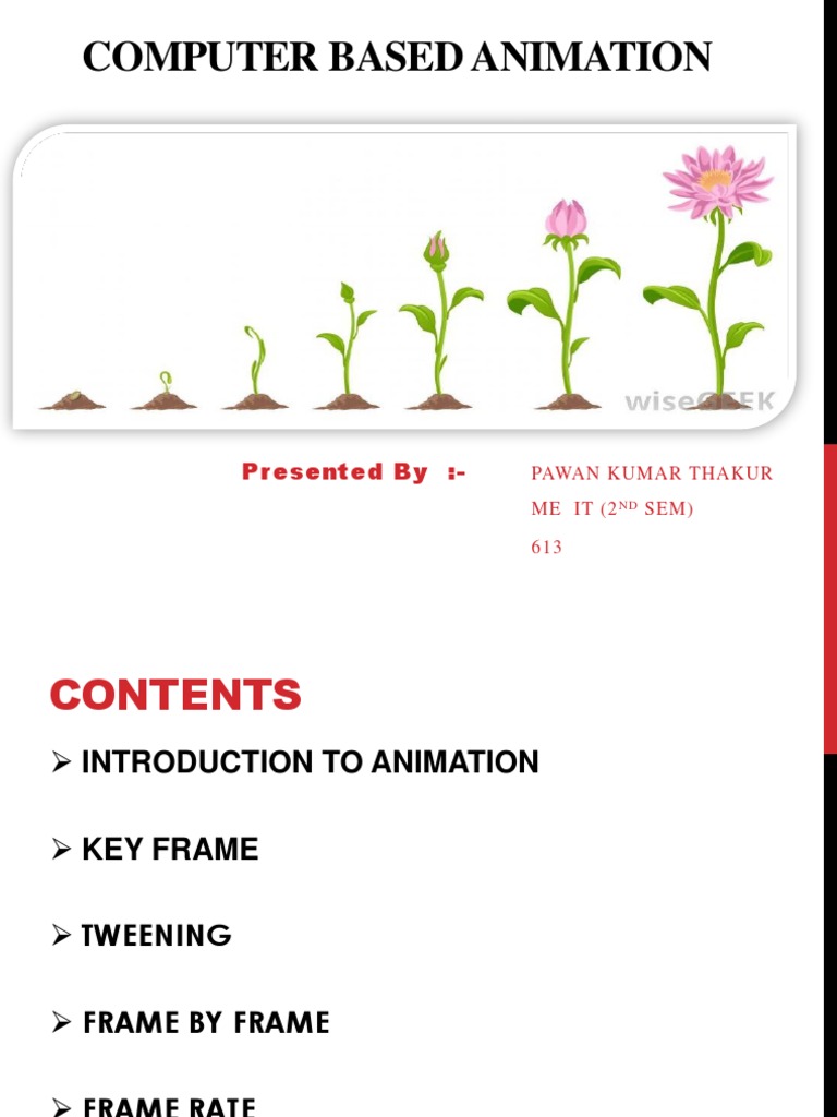 Computer Based Animation: Presented By | PDF | Computers