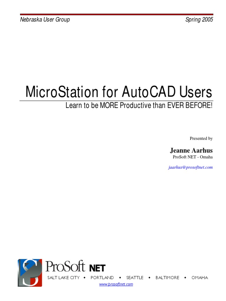MicroStation For AutoCAD Users | PDF | Auto Cad | Computer File