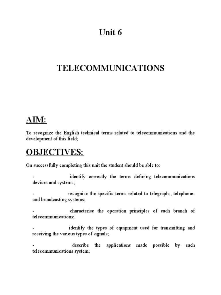 Unit 678910 | PDF | Telecommunication | Radio