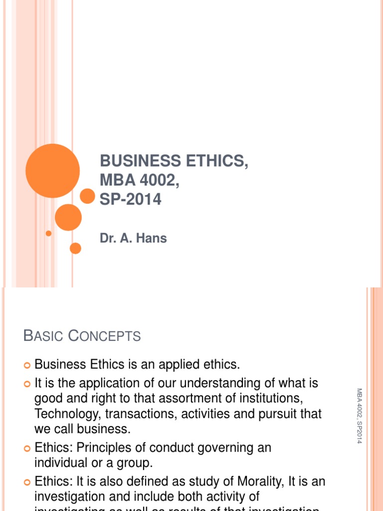 Business Ethics, Module 1 | Download Free PDF | Business Ethics | Morality