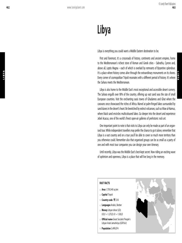 Middle East 5 Libya - v1 - m56577569830512371 | PDF | Libya | Tripoli