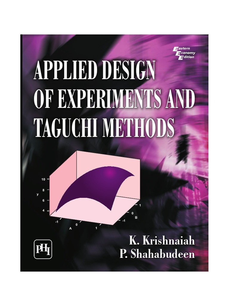 Applied Design of Experiments and Taguchi Methods | PDF | P Value ...