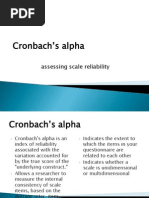 Cronbach Alpha Calculation Table | PDF