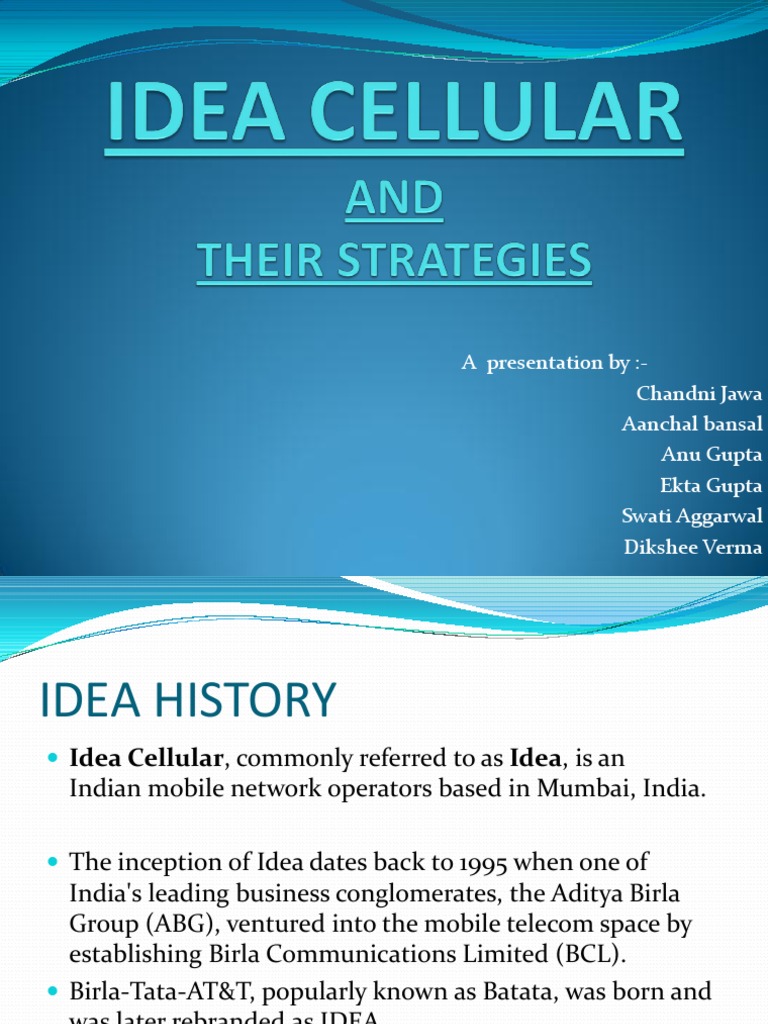 Idea Cellular | PDF | Mobile Phones | Advertising