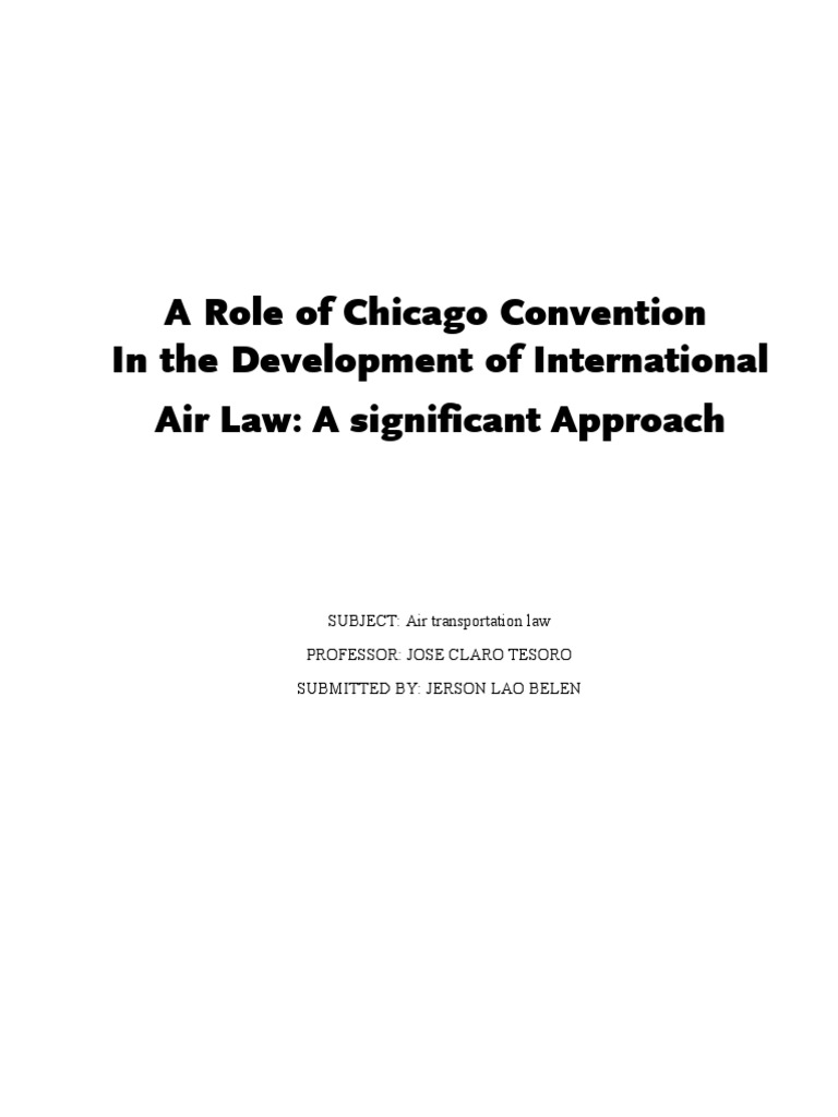 Chicago Convention | PDF | Aviation | Industries