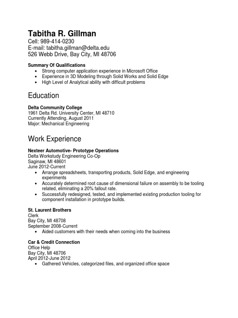 18ma14 Resume | PDF
