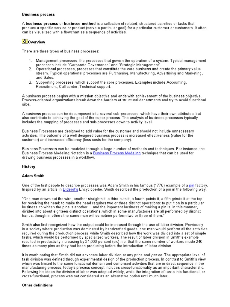 Business Process | PDF | Business Process | Business Process Management