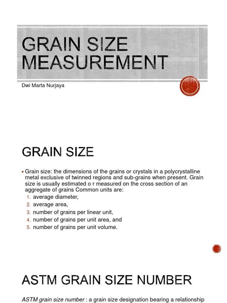 ASTM Grain Size Measurement Methods | PDF | Crystallite | Applied And ...