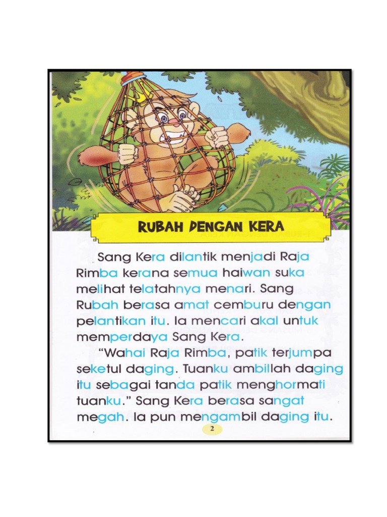 Teks Cerita Haiwan Bergambar | PDF