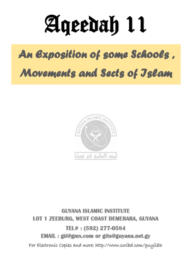 Islamic Schools, Movements and Sects | PDF | Salafi Movement | Sunni Islam