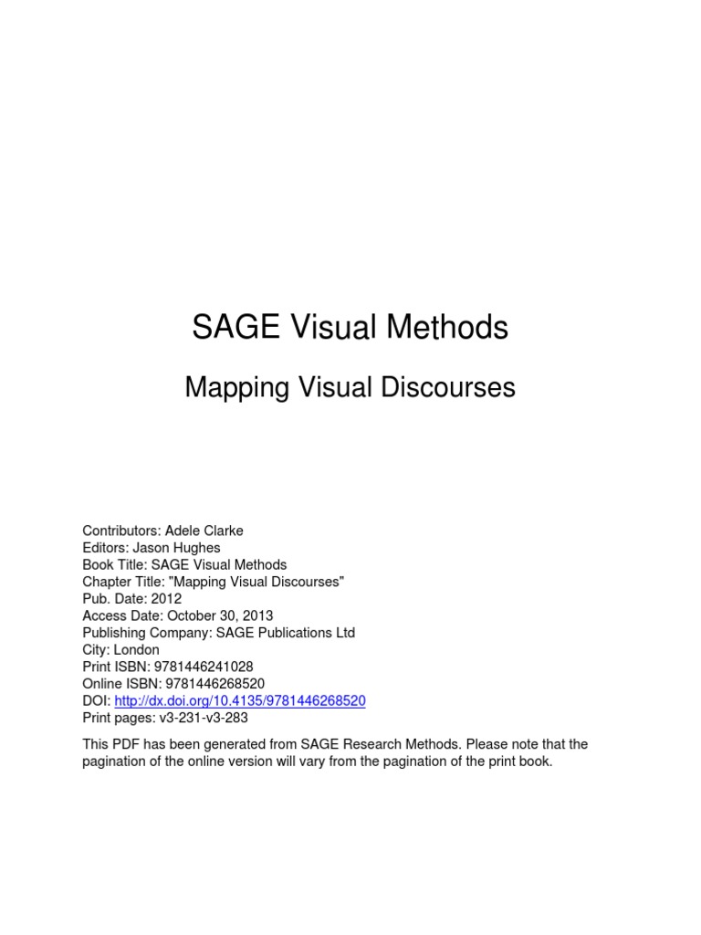 Mapping Visual Discourses | PDF | Discourse | Science