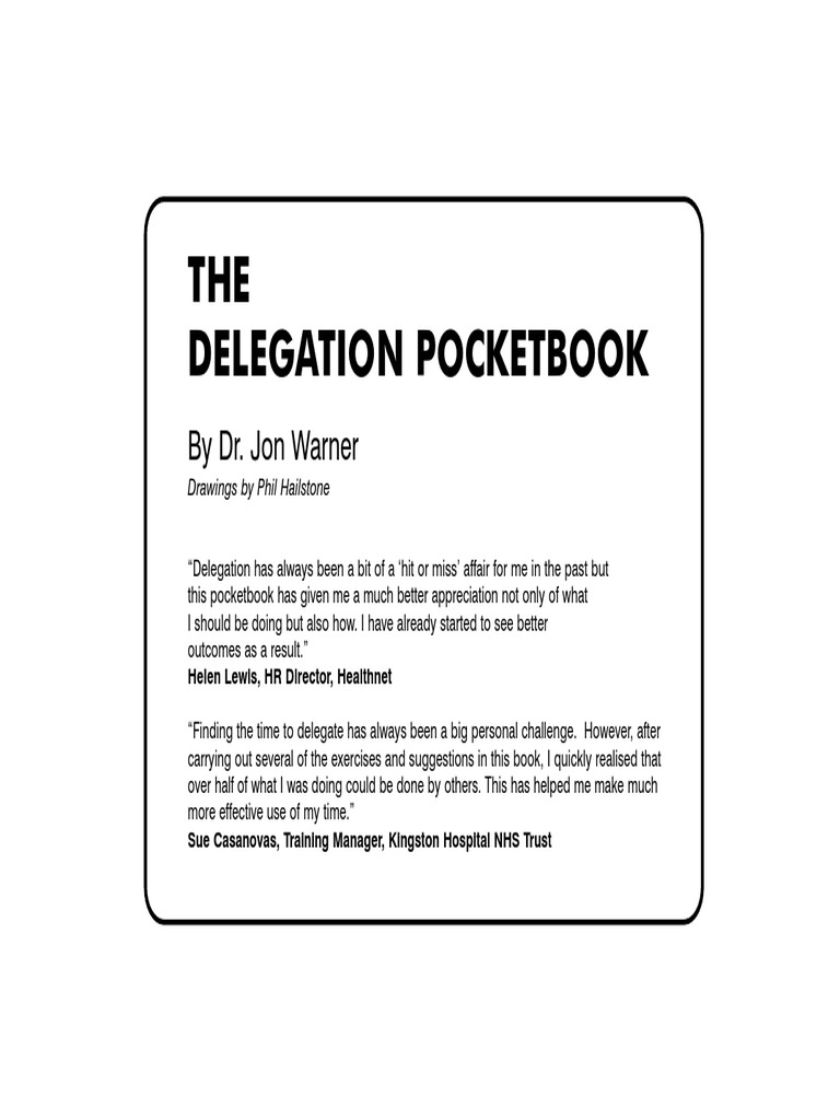 Delegation Pocket Book | PDF | Career & Growth