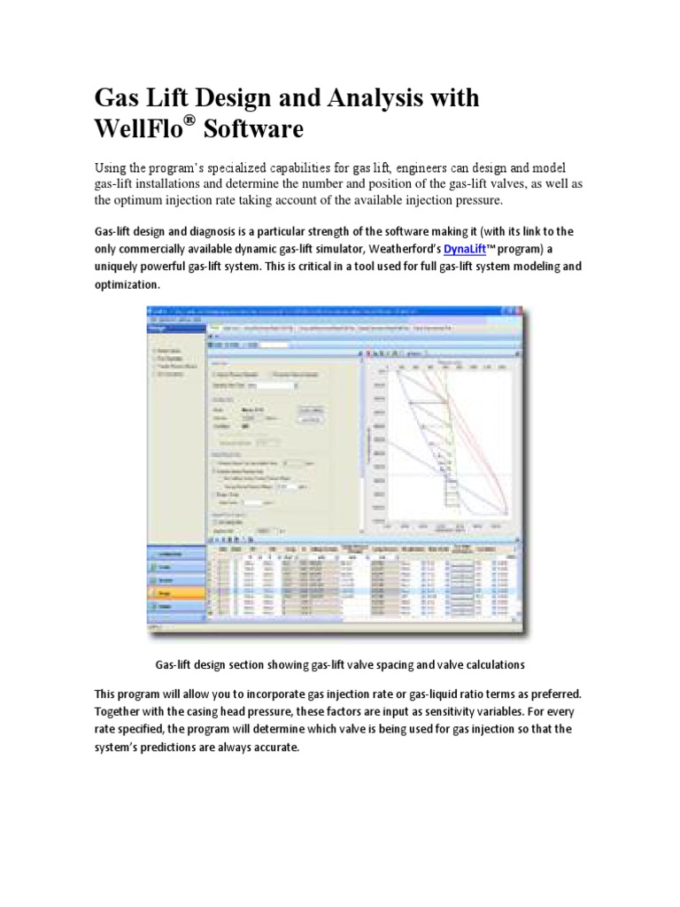 Gas Lift Design Software
