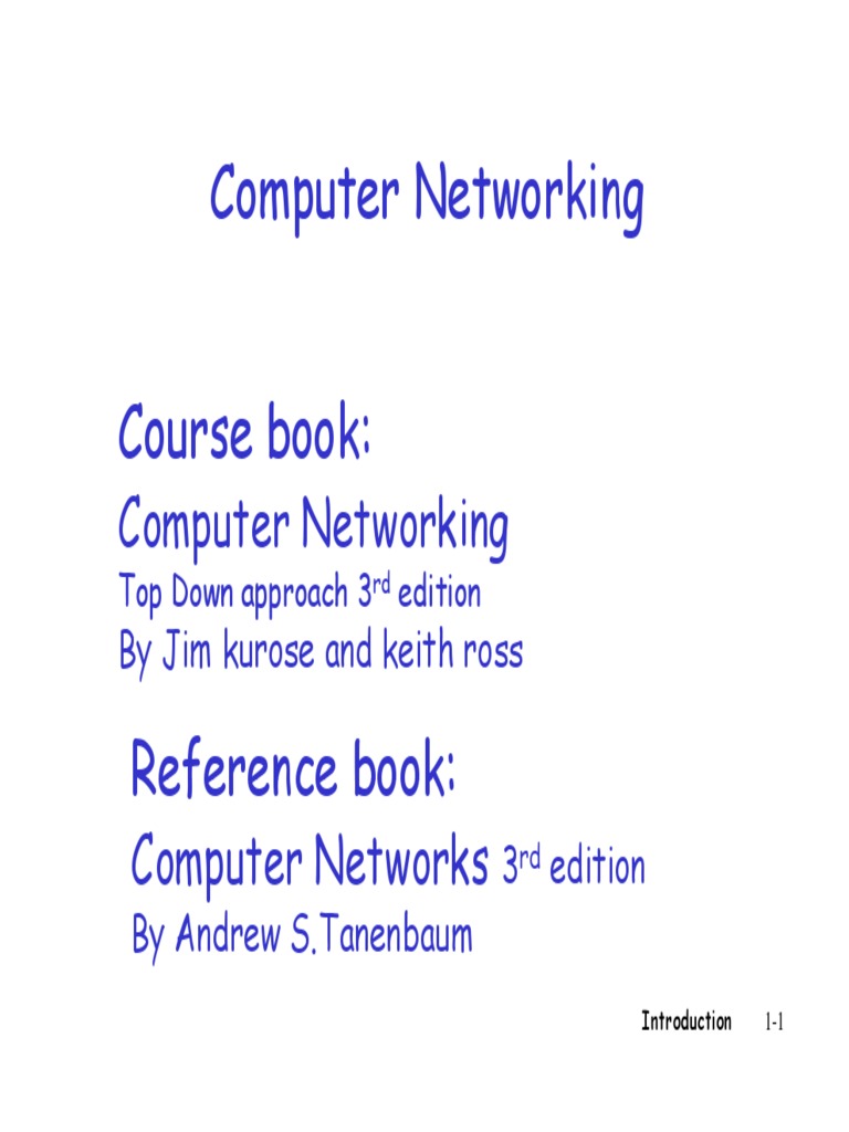 Computer Networks Slides | PDF | Internet Service Provider | Computer Network