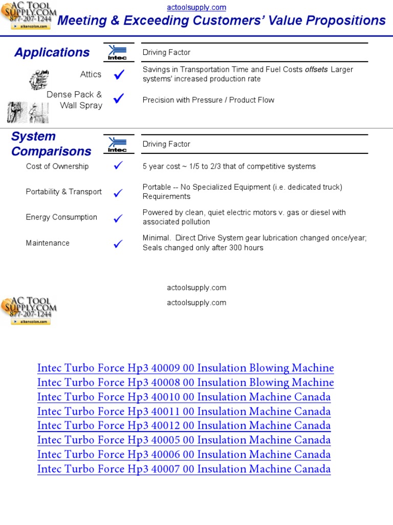Intec Turbo Force HP3 System Applications and Overview | PDF ...