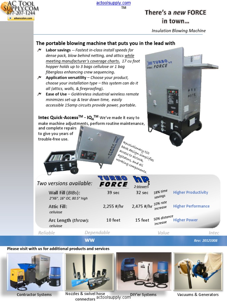Intec Turbo Force HP3 Insulation Machine Brochure | PDF | Insulator ...