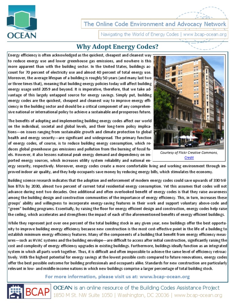 Why Adopt Energy Codes | PDF | Efficient Energy Use | Green Building