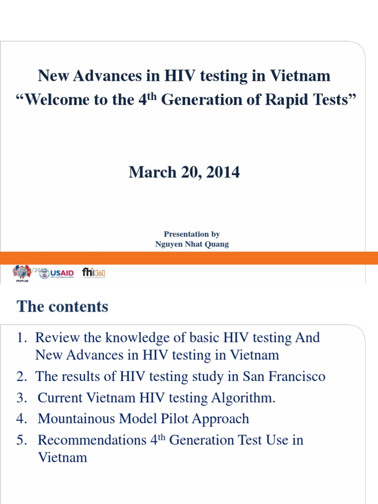 4th Generation HIV Testing | Diagnosis Of Hiv/Aids | Hiv