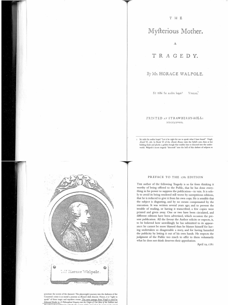 The Mysterious Mother Horace Walpole | PDF