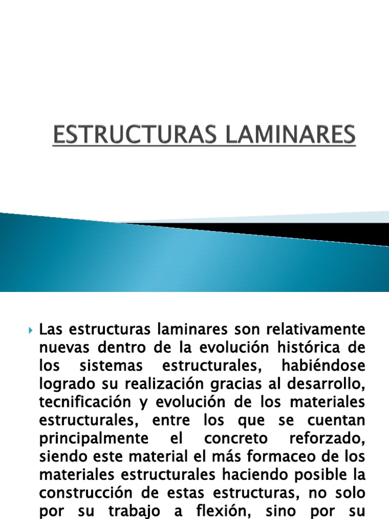 Estructuras Laminares: Principios y Formas | PDF | Rigidez | Hormigón