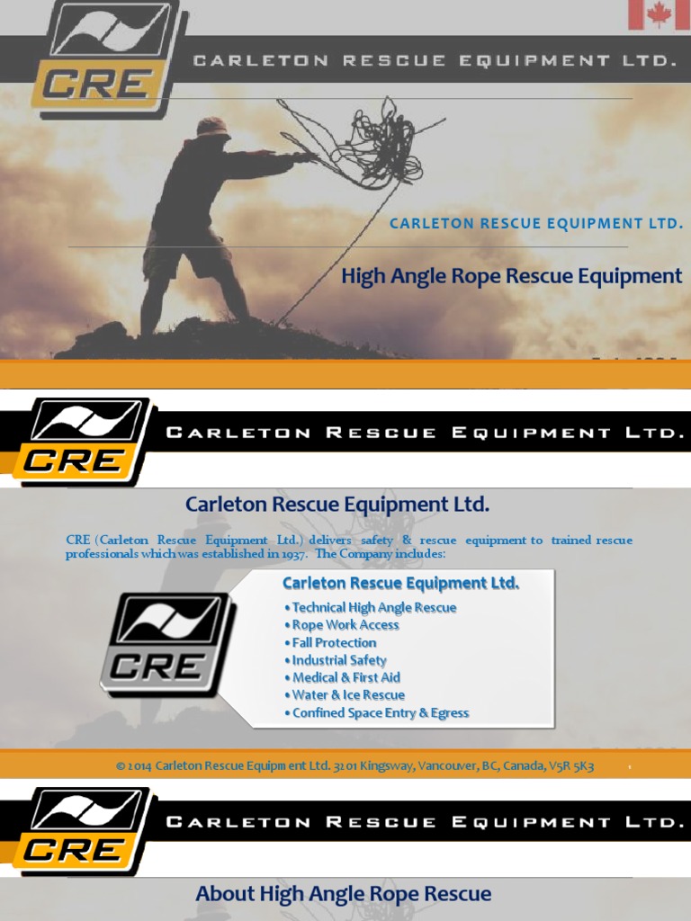 Rope Rescue Equipment | PDF | Rope | Manufactured Goods