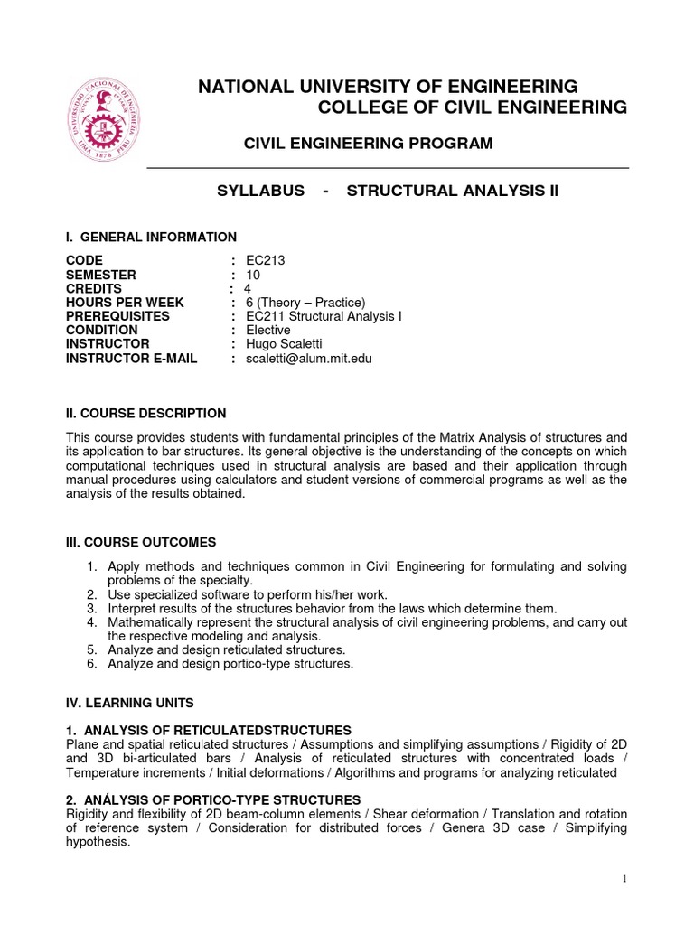 Analisis Estructural II | PDF