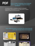 Parts and Functions of Polygraph Machine and Its Attachment | PDF ...
