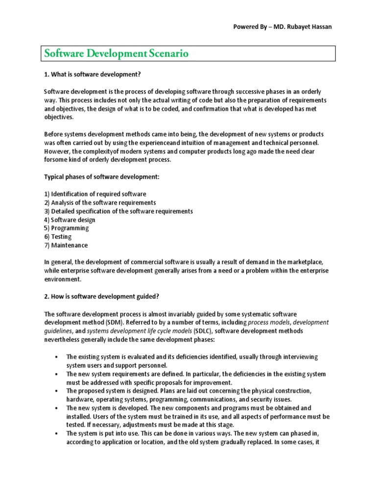 IT - Software Development | PDF | Software Development | Software ...