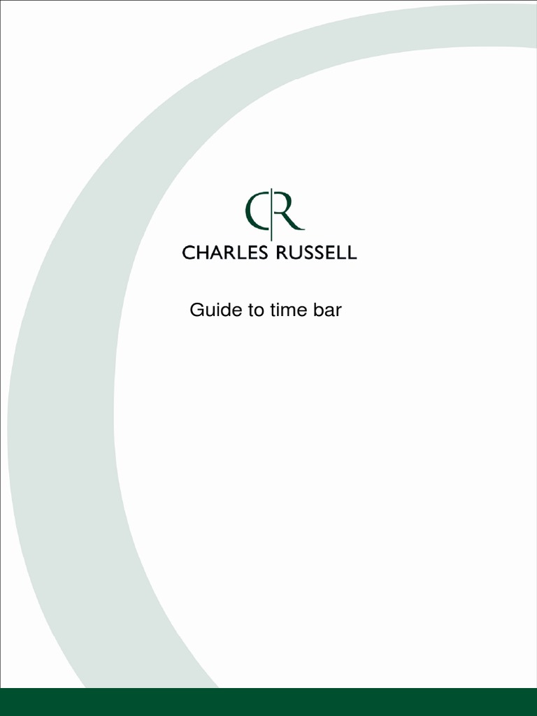 Time Bar Guide | PDF | Liquidation | Reinsurance