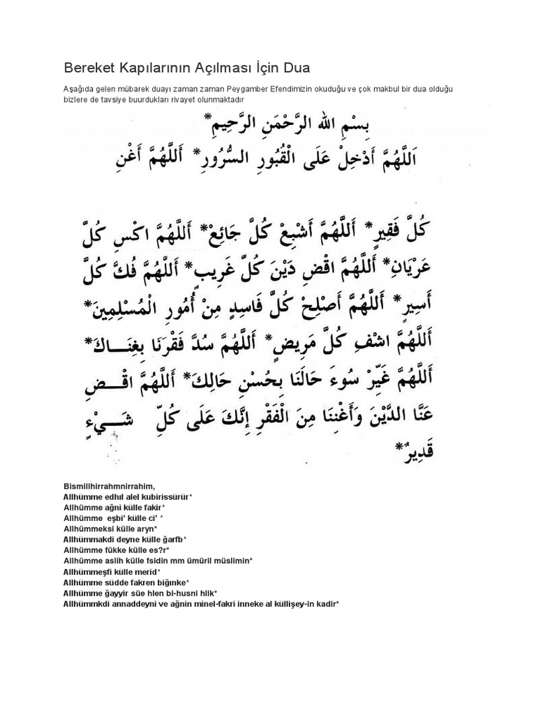 Bereket Ve Rızık | PDF