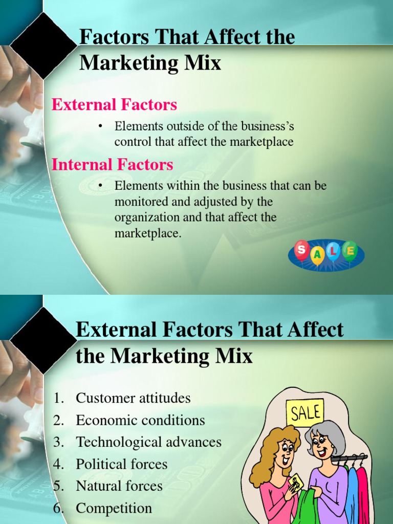 Factors Affecting Marketing Mix | PDF | Competition | Marketing