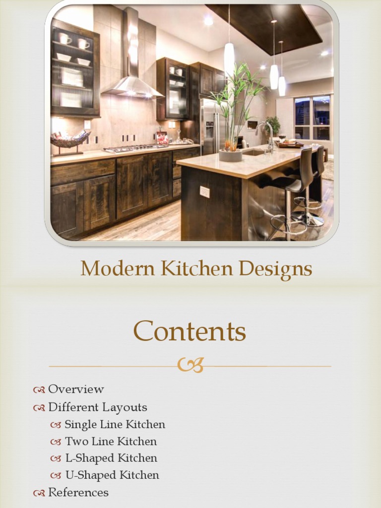 Types of Kitchen Design | PDF